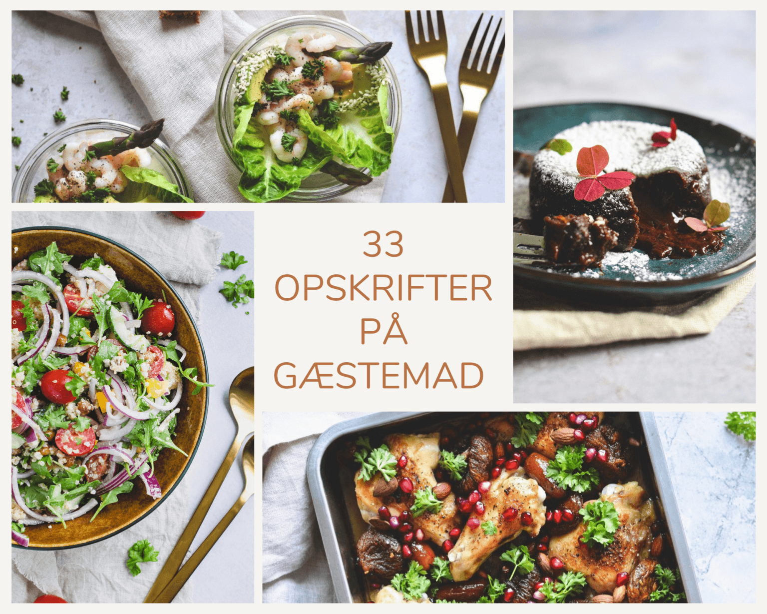 Gæstemad - 33 Opskrifter på Nem og Lækker Mad til Gæsterne
