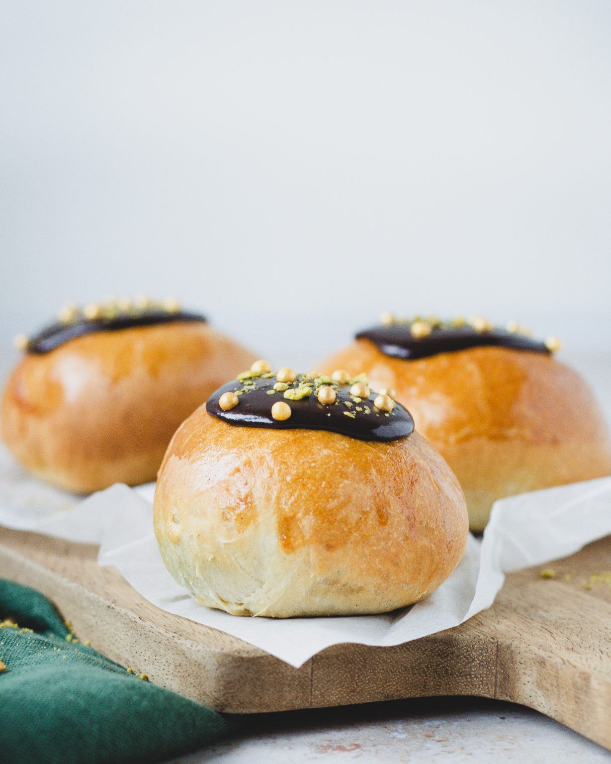 Fastelavnsboller med Pistacie - Nem Fastelavnsbolle Opskrift