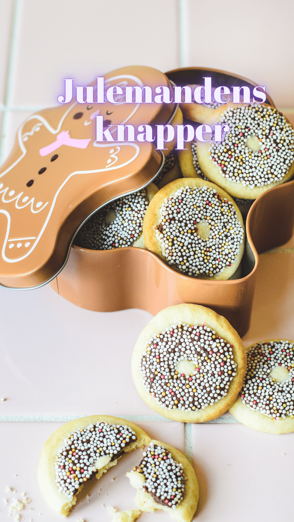 Julemandens Knapper - Julesmåkager med Chokoladekranse