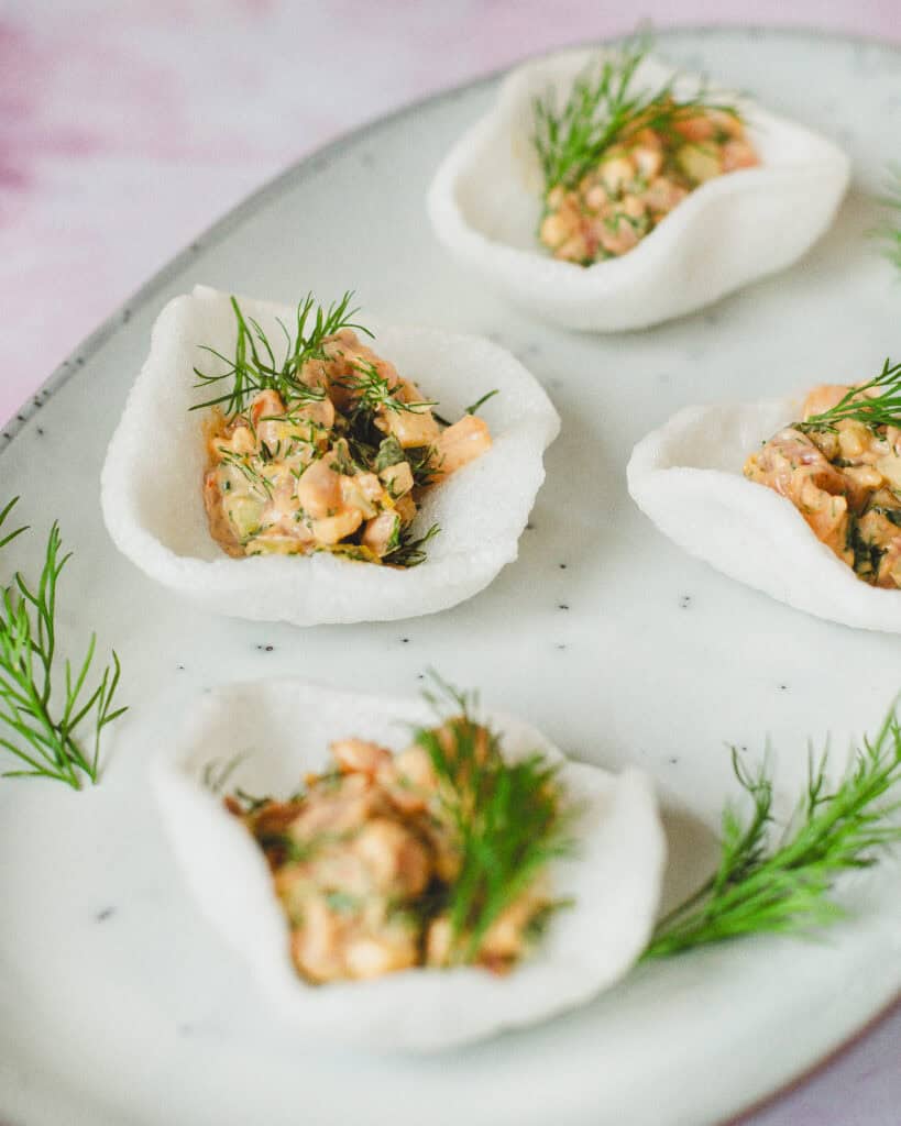 Laksetatar med Æble og Røget Laks - Nem Forret eller Snack